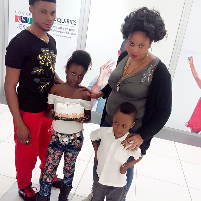 Isaac Fred A and his family - sister, parents, mother and father.