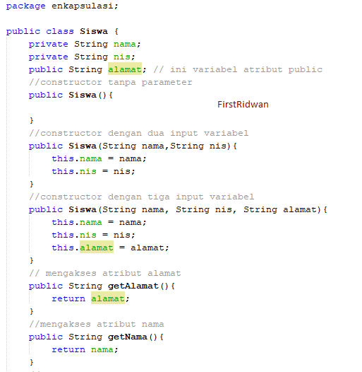 Pengertian Encapsulation (Enkapsulasi) Beserta Contohnya Pada Java ...