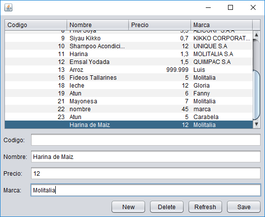 Generar conexión Java con base de datos