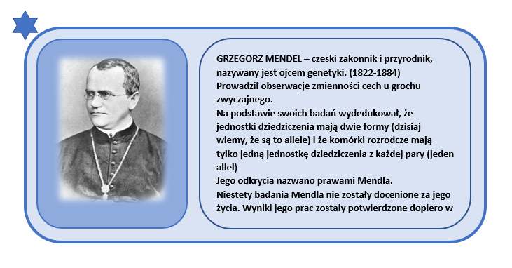 I.4. PODSTAWOWE PRAWA DZIEDZICZENIA, I prawo MENDLA, KLASA VIII