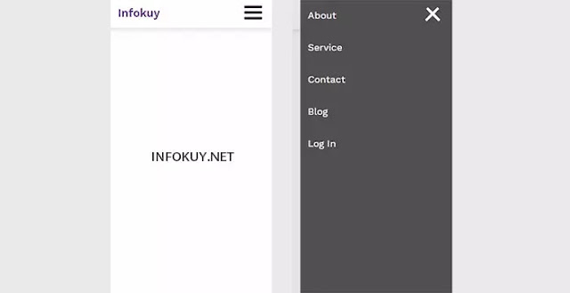 Cara Membuat Navbar Responsive Dengan HTML, CSS dan Javascript - Infokuy