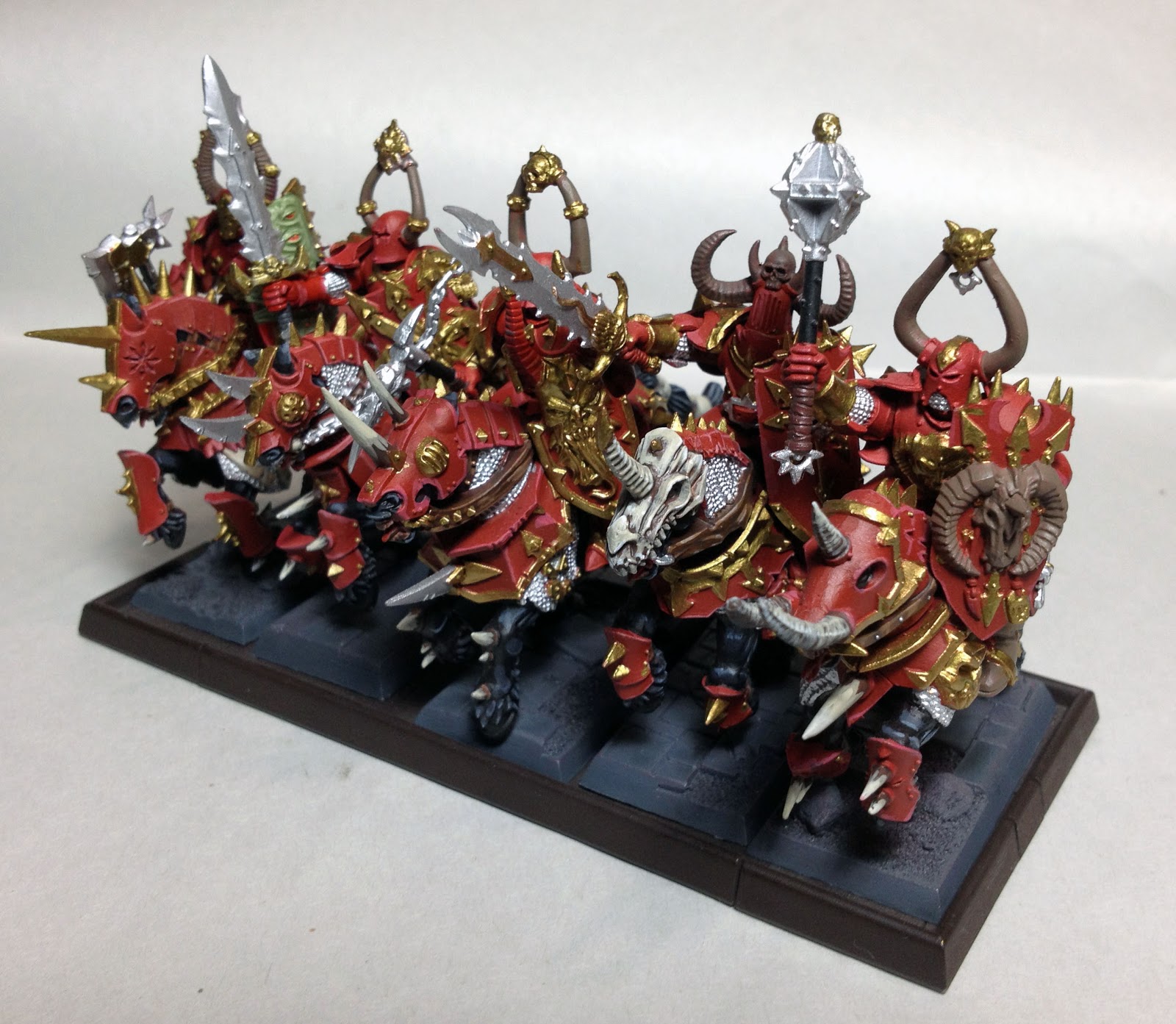 Tower Models Miniatures and Terrain: Chaos Knights of Khorne WIP