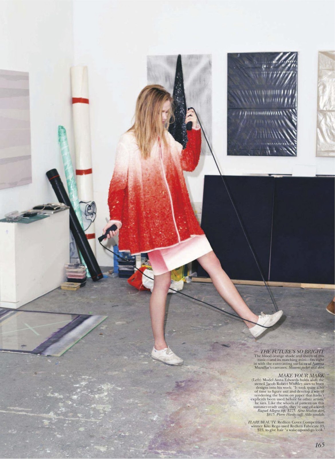 artists in residence: anna edwards by norman wong for flare june 2013 ...