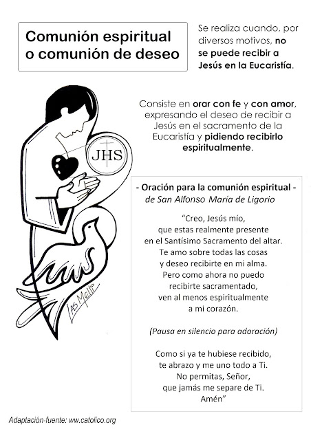 La Catequesis (El blog de Sandra): Recursos Catequesis Comunión Espiritual