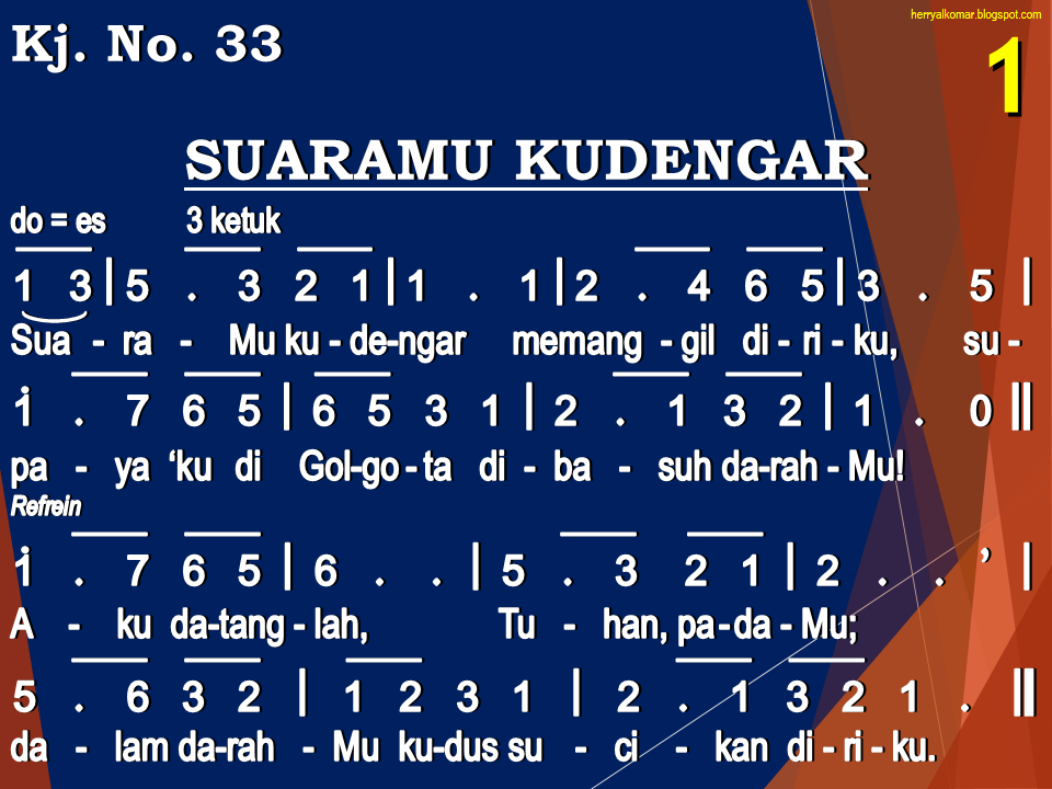 TouRoeroekan: Kidung Jemaat No. 33