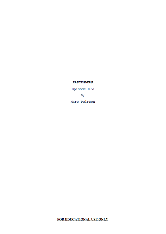 Unit 23 Example Of TV Script Nialls Amazing Media Blog Unit 23 Example Of TV Script Nialls Amazing Media Blog
