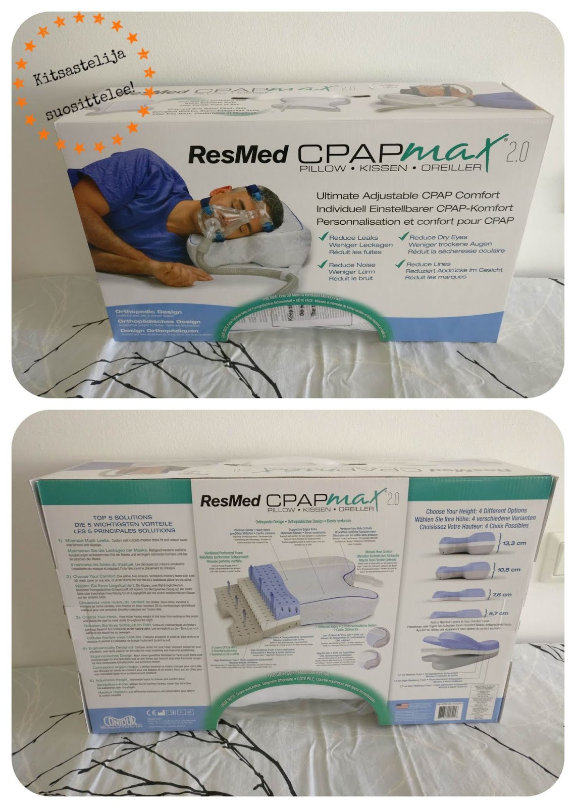 Kitsastelija: Katjan katsaukset: CPAP Max 2.0 -tyyny