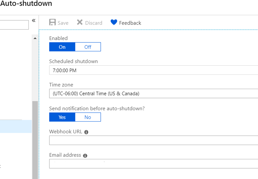 Configuring Auto-Shutdown on your Azure Virtual Machines
