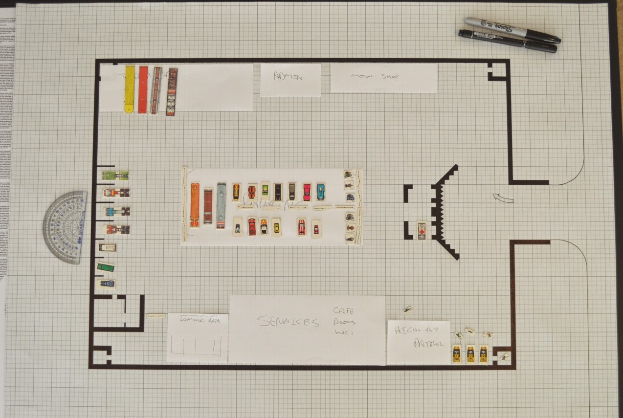 Oubliette Magazine: WIP Car Wars Map