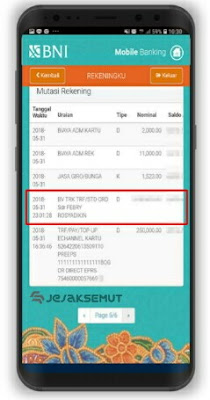 [3 Cara Paling Mudah] Cetak Ulang Bukti Transfer BNI JejakSemut