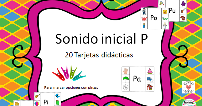 Tarjetas didácticas para trabajar sílabas Pa -Pe -Pi- Po -Pu | Mis ...
