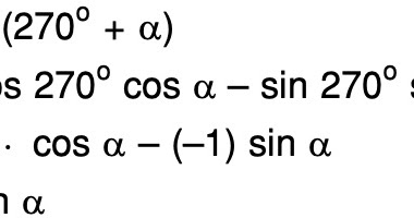 cos (270° + a) = sin a - Mas Dayat