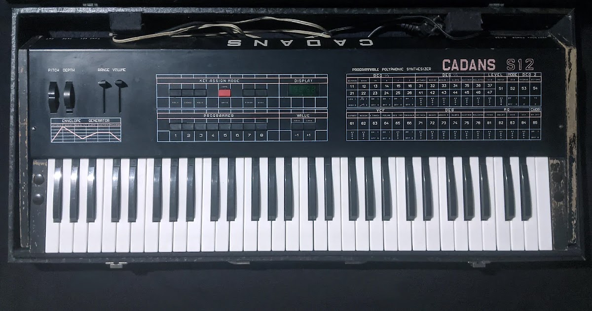 MATRIXSYNTH: CADANS S-12: Digital/Analog Polysynth /w CASE SN 00011