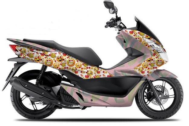 Tips Desain Branding Sticker Motor PCX - Desain Photoshop ...