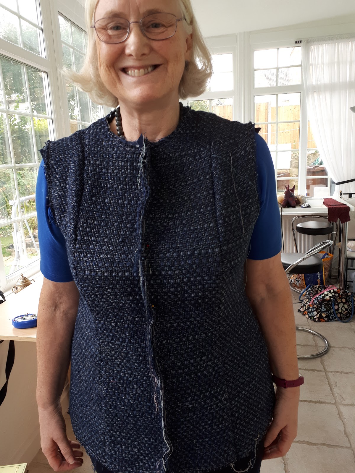 anne's blog: Making a Chanel-type jacket day 2