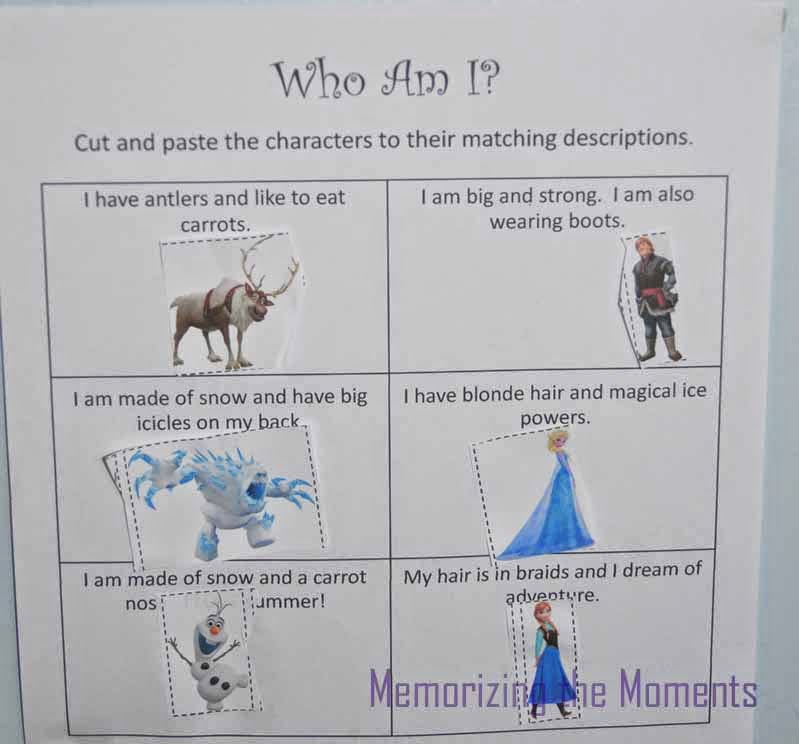 Memorizing the Moments: Frozen Theme Week