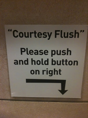 The “Blog” of “Unnecessary” Quotation Marks: "courtesy flush"