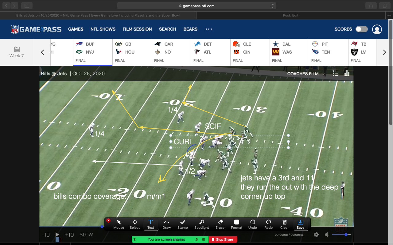 Breaking down the game- Football Film Study 101: Defending bunch ...