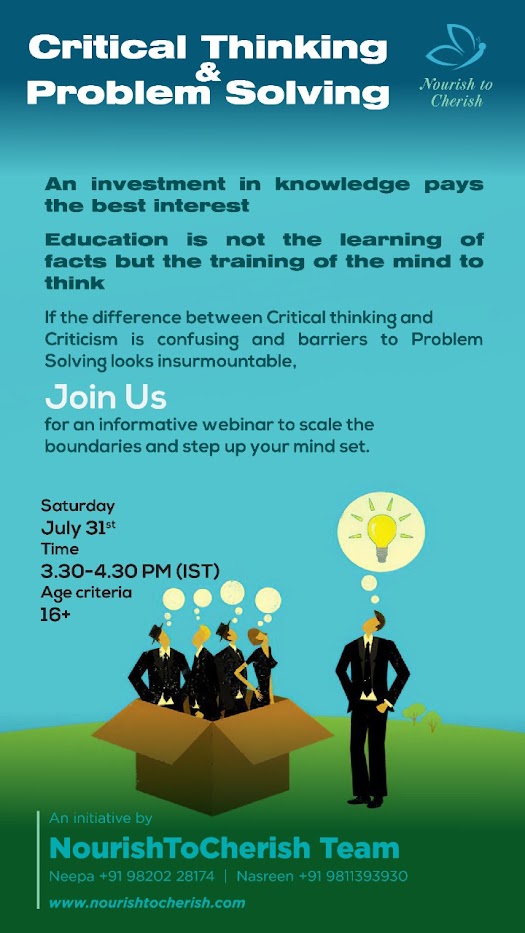 Session on Critical Thinking and Problem Solving