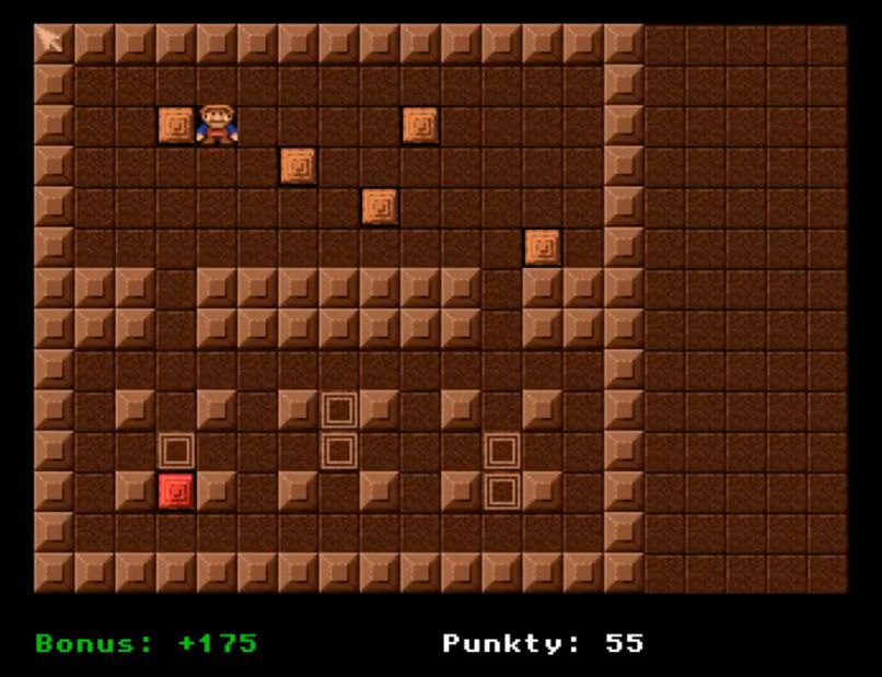 Indie Retro News: Magazyn - Block moving puzzle teaser for Amiga OCS/ECS