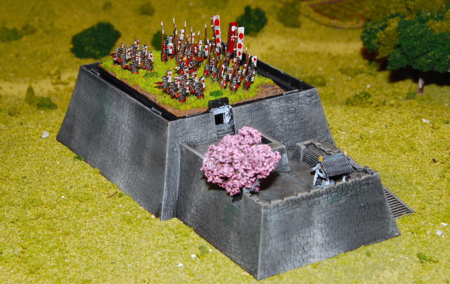 Lord Ashram's House of War: A castle for my 6mm Baccus samurai!