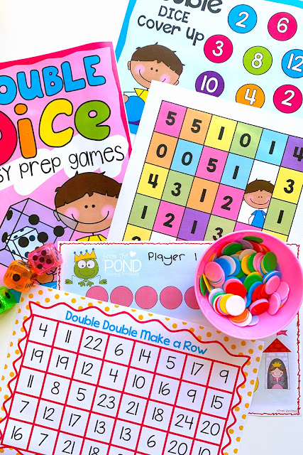 Double Dice Addition Games Perfect for Back to School | From the Pond