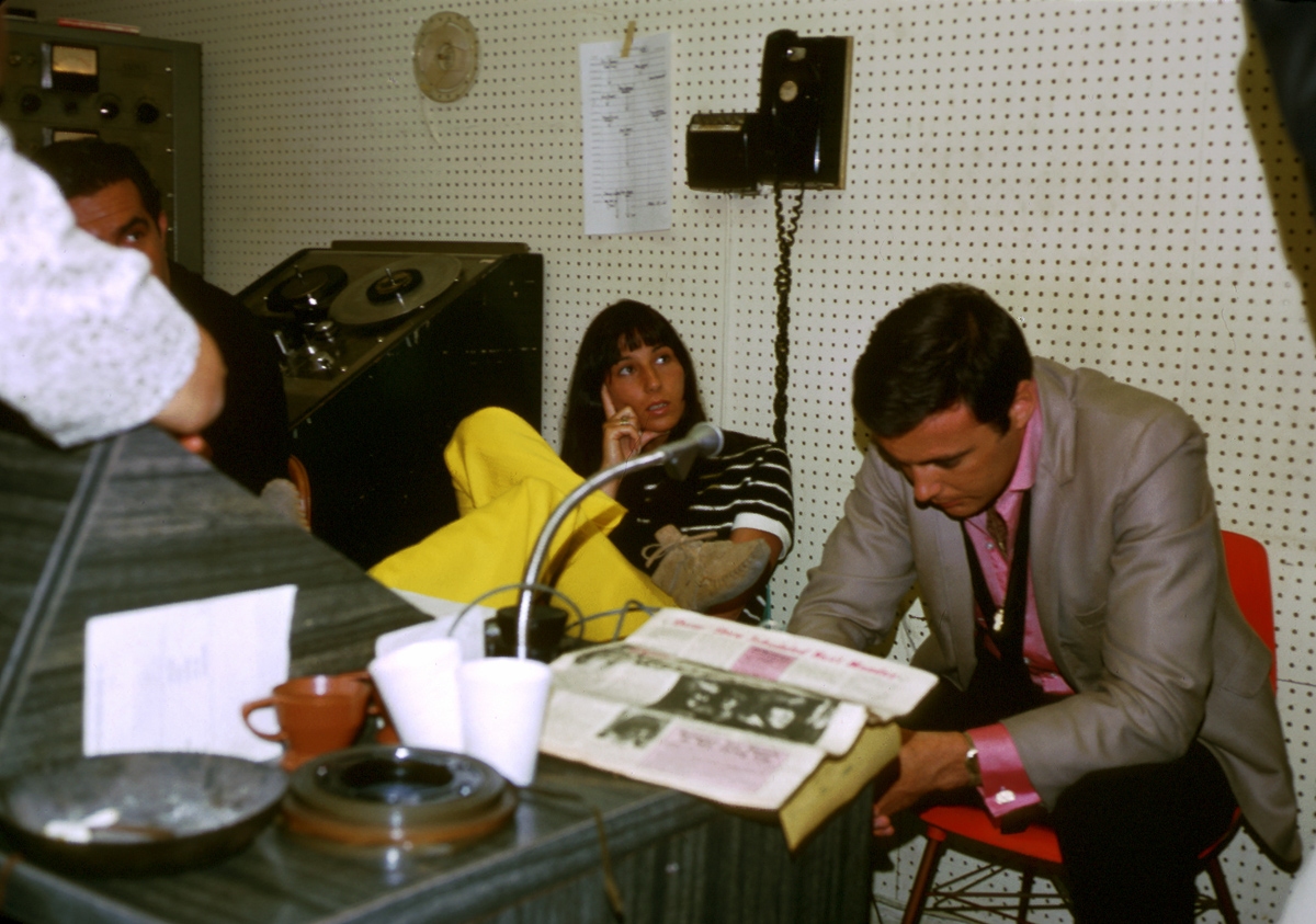 Rare Candid Photographs of 19-Year-Old Cher Records in the Studio in ...