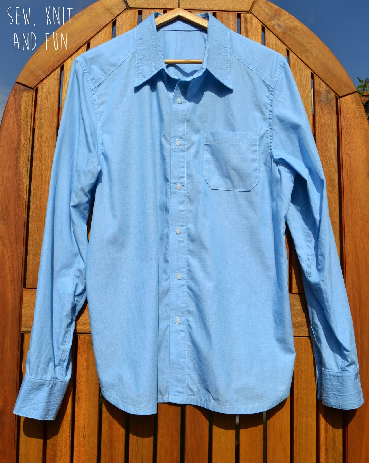 Sew, Knit and Fun: Chemise homme, défi relevé