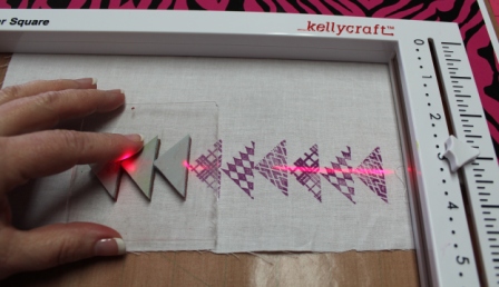 KellyCraft Blog: Mini ART Quilt with the Laser Square