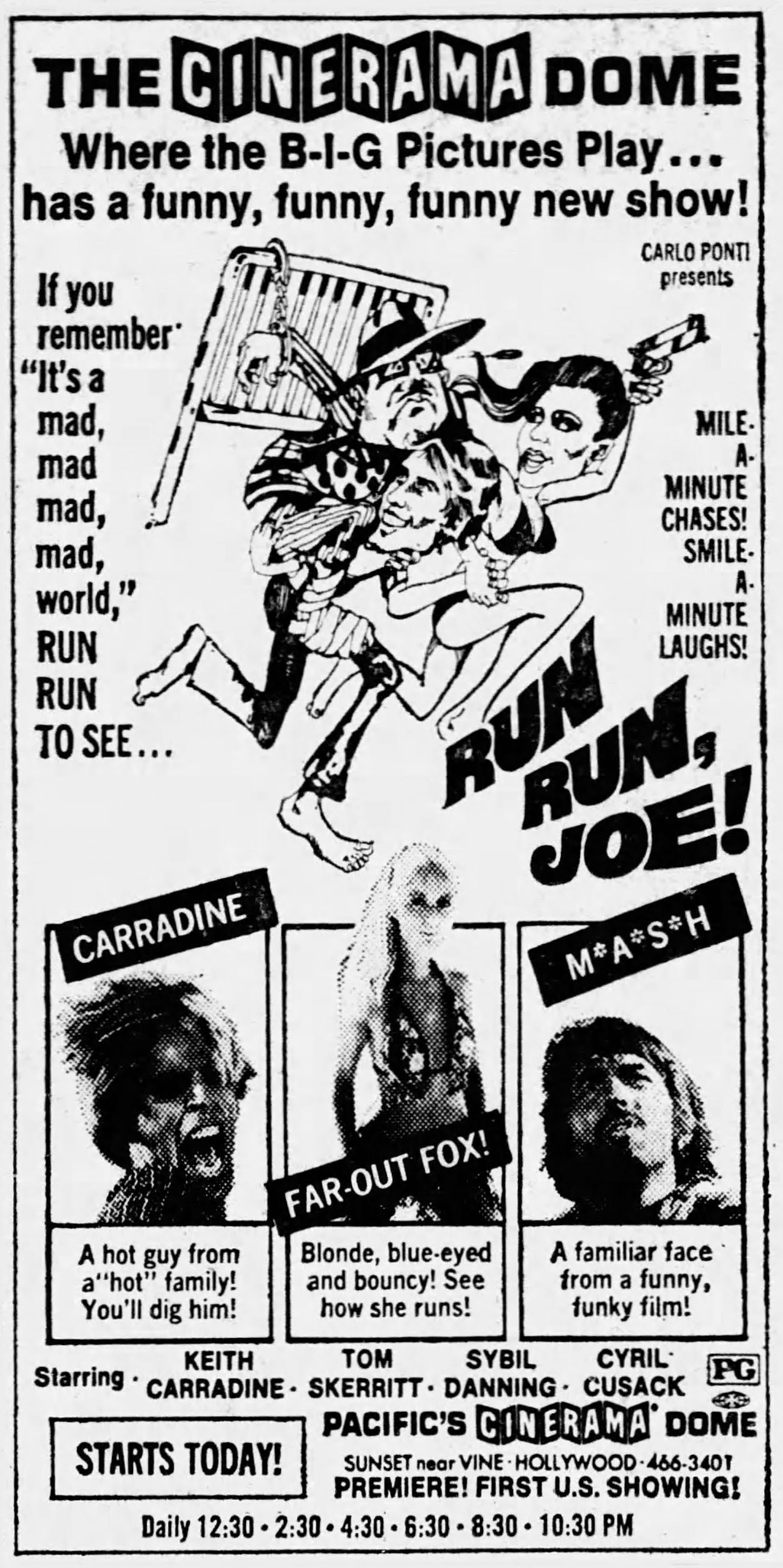 TEMPLE OF SCHLOCK: Movie Ad of the Week: RUN RUN, JOE! (1974)