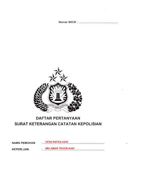 Cara Mengisi Formulir Skck Yang Baik Dan Benar Beserta Contohnya - skck ...