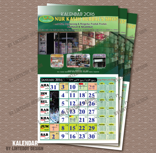 linTeddy Design: Order Kalendar Kuda 2016