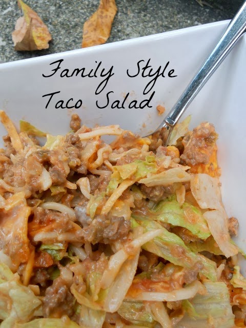 Family Style Taco Salad | Ally's Sweet & Savory Eats