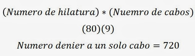 Chambritas: Numeración Denier