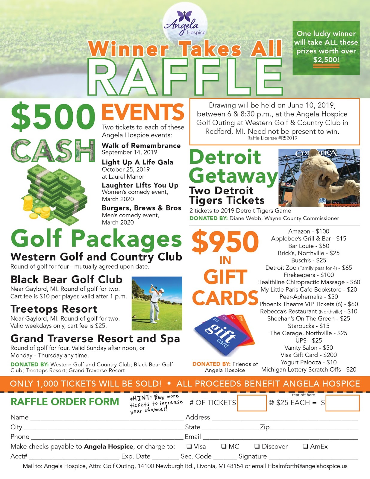 Get your tickets for the Winner Takes All Raffle!