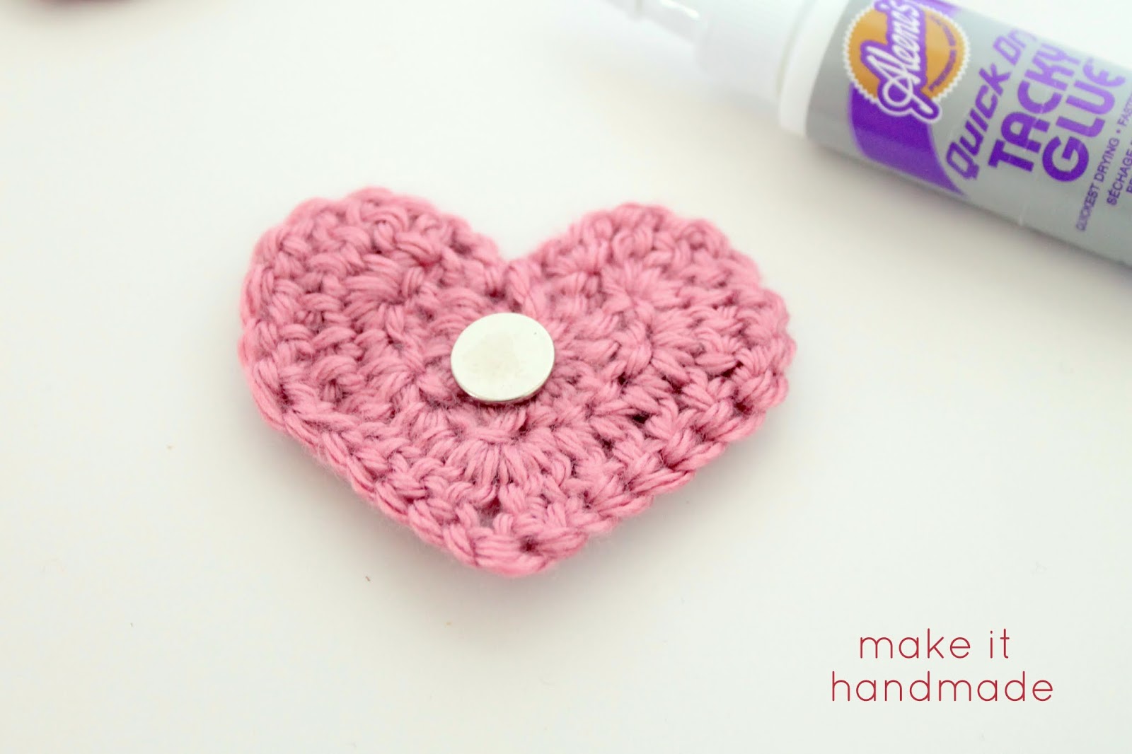 Make It Handmade: Crochet Heart Magnets