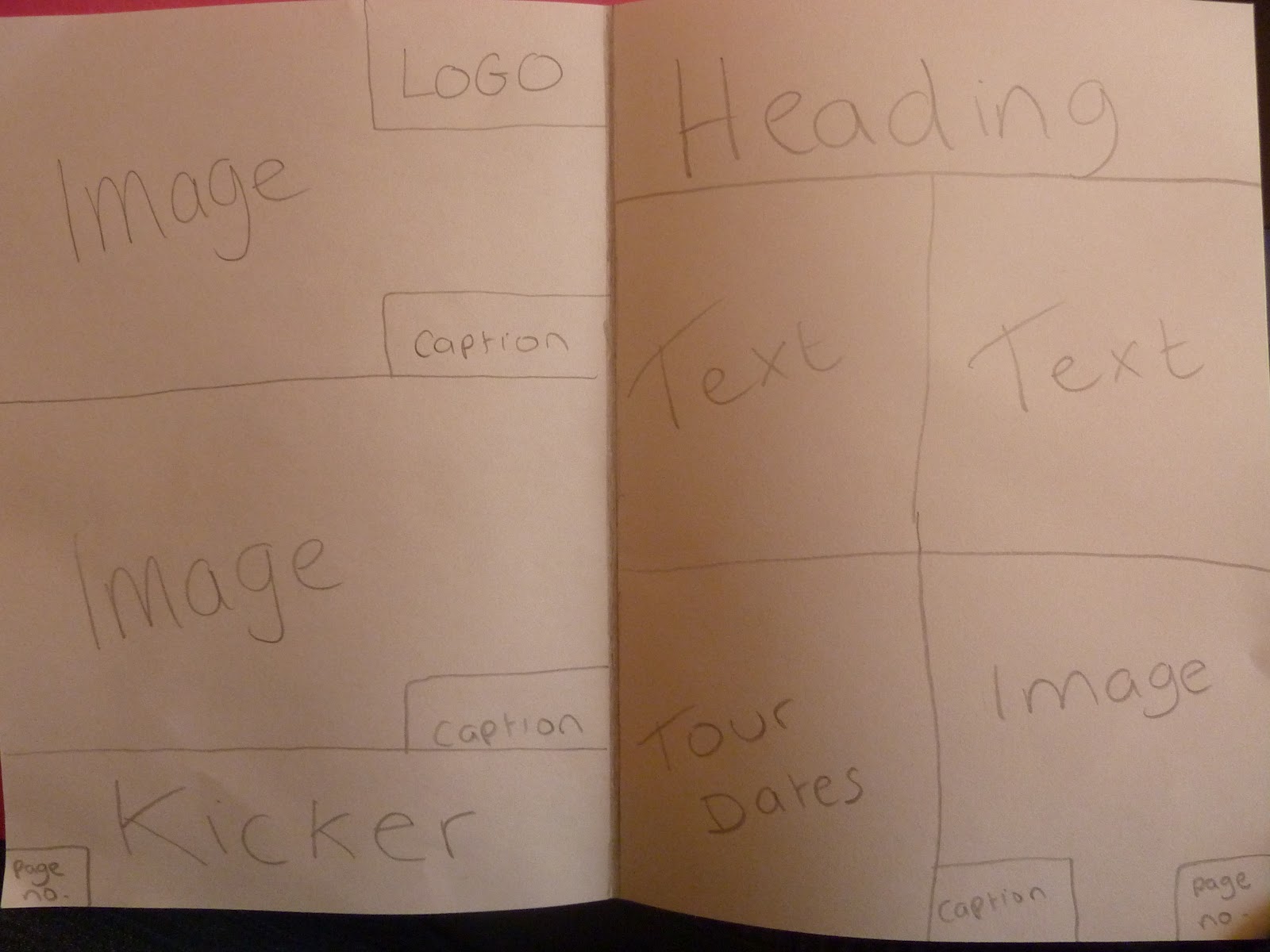 Devon - Media Blog..: Double Page Spread Sketches