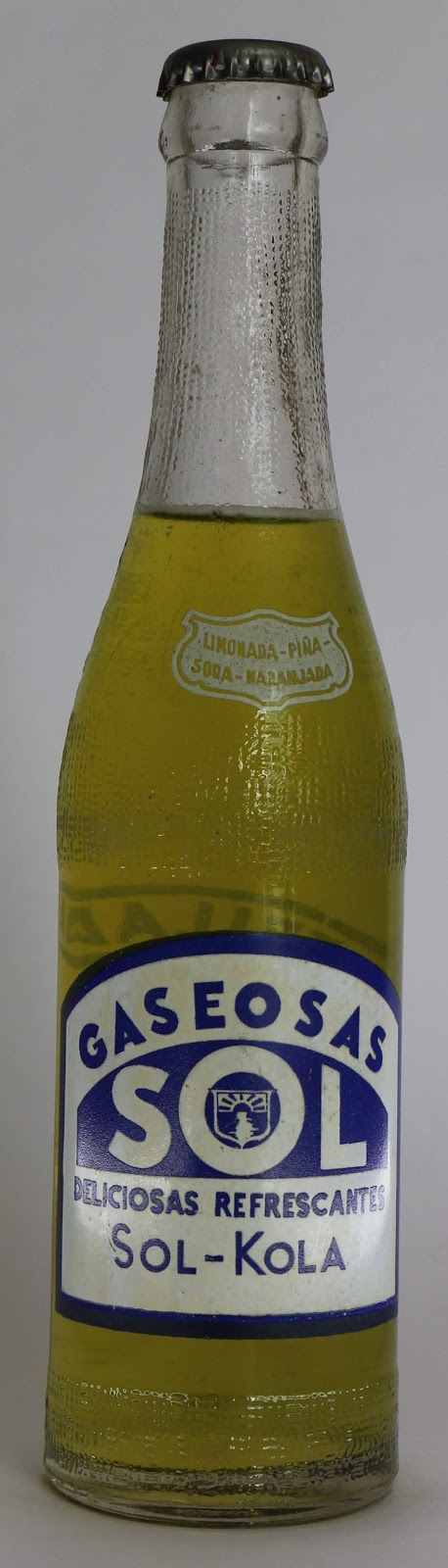 COLECCION BOTELLAS GASEOSAS COLOMBIA: SOL