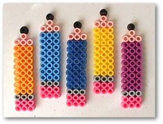 llamamesari: Hama beads Sesion: Back to school