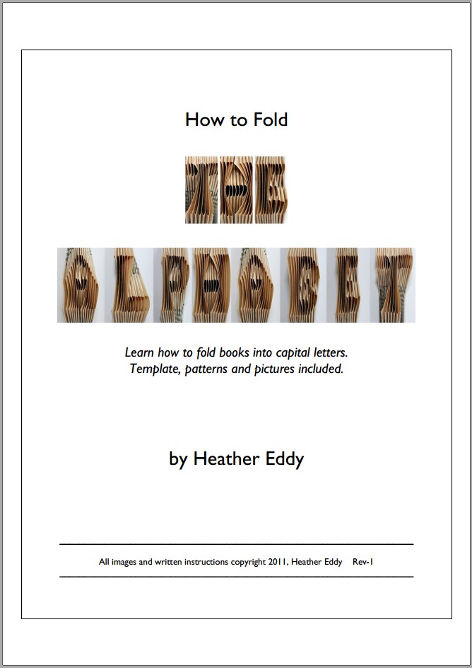 How to Fold Block Alphabet Letters