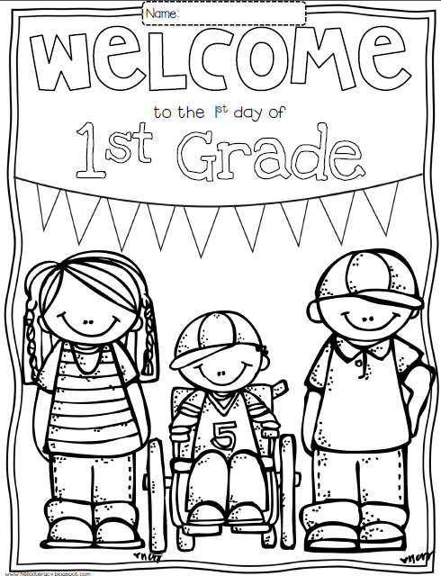 Welcome To First Grade Coloring Page Coloring Pages