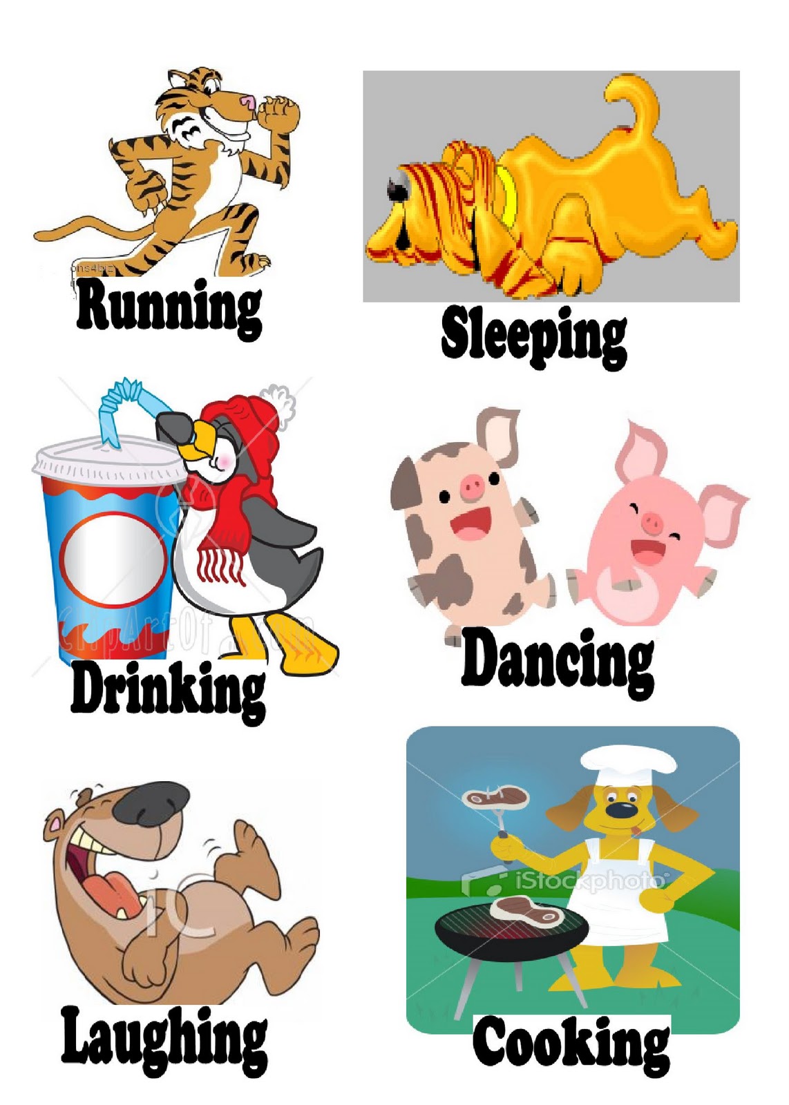 Present progressive :: INGLES A.1