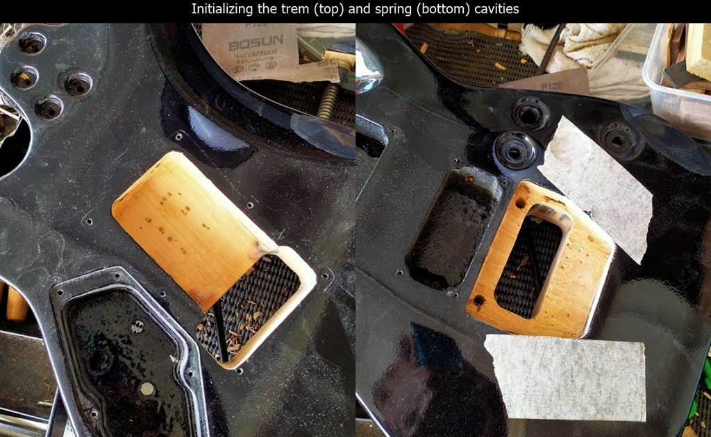 CA Guitar Repair Blog: Floyd Rose to Fixed Bridge Conversion: Part Three