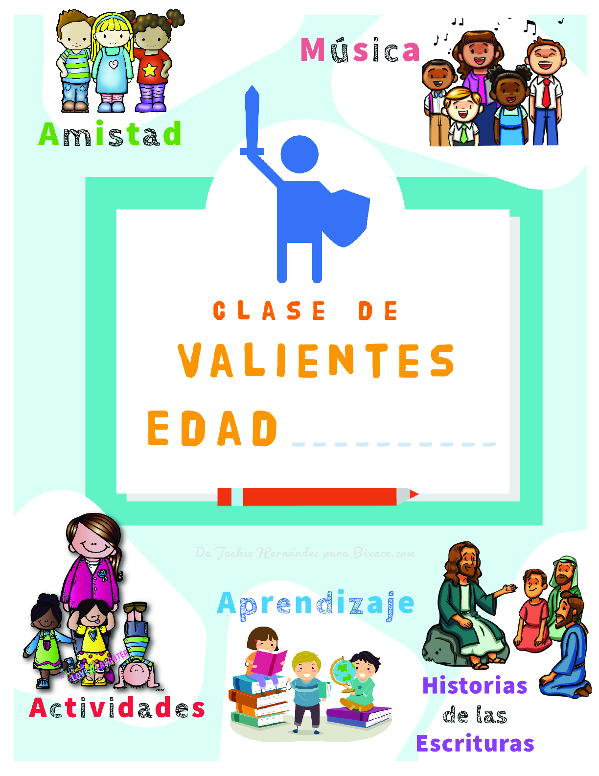 Bixace: Letreros salones de clases primaria