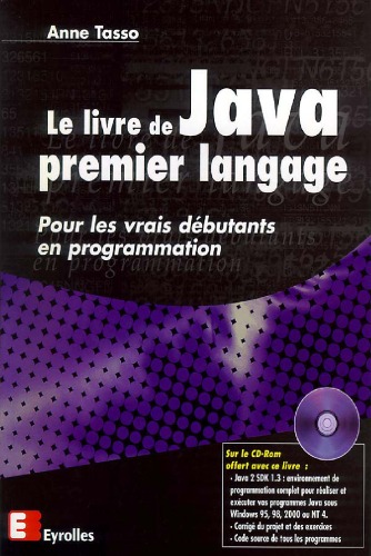 livre:Le livre de Java Premier Langage - bibliothèque scientifique livre:Le livre de Java Premier Langage - bibliothèque scientifique