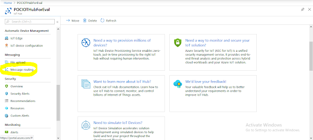 Send telemetry message to IOT hub through message routing and consume message by logic app ...