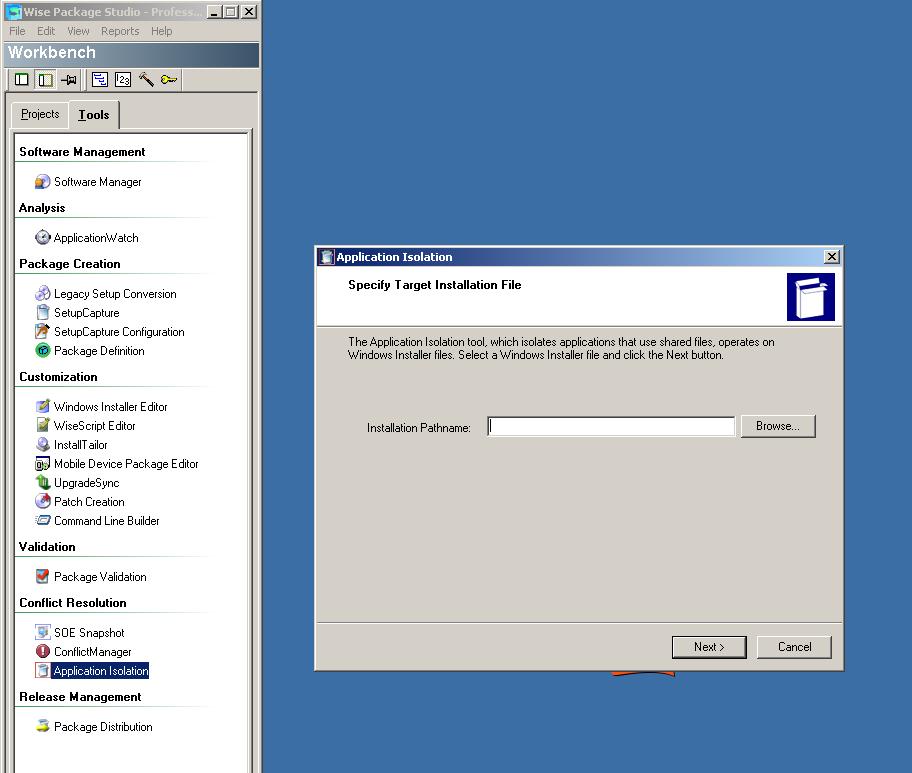 Installshield adminstudio standard v. 6.0 version product upgrade ...