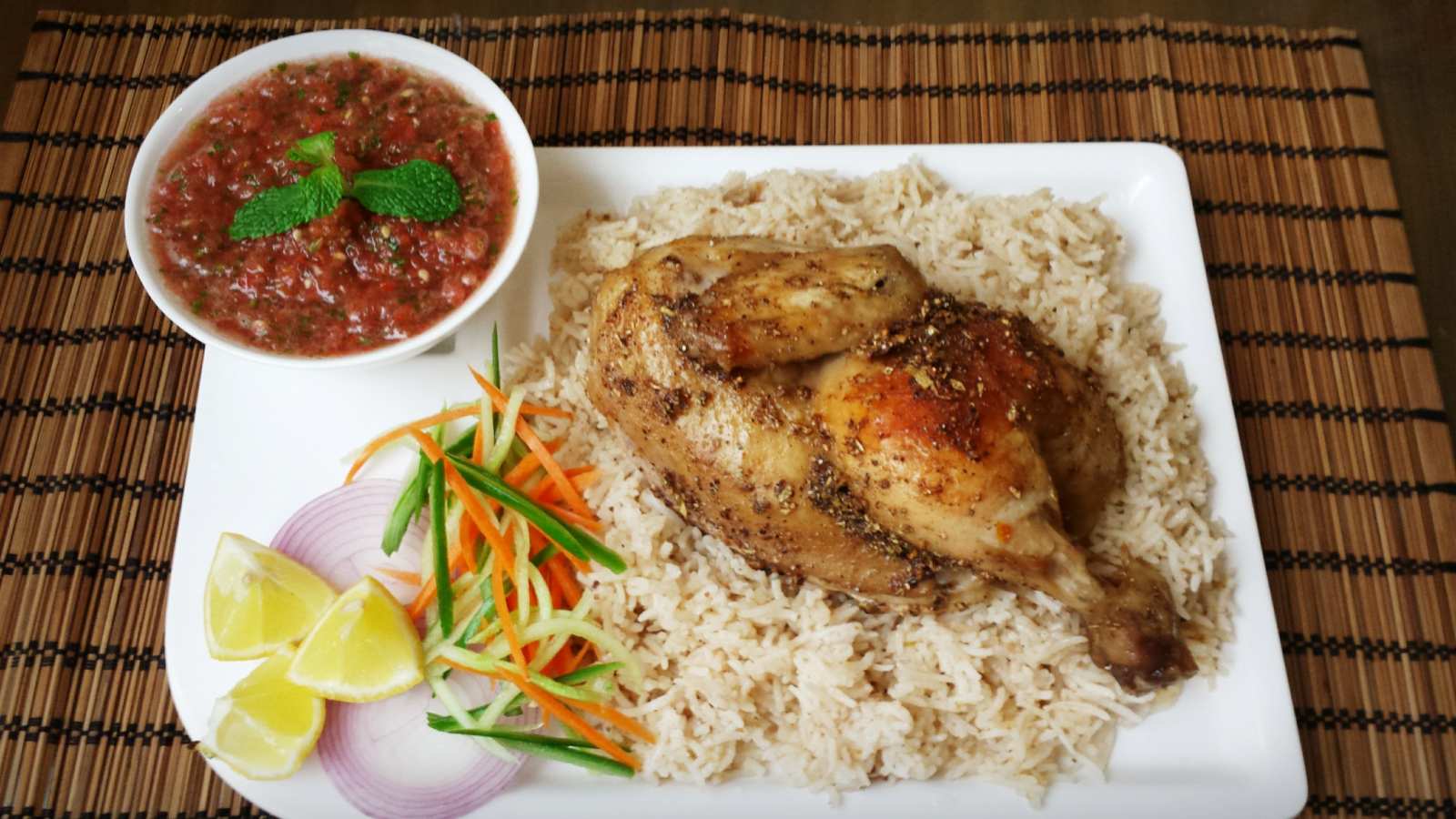 Arabian Chicken Mandi Recipe / Yemeni Style Rice & Chicken