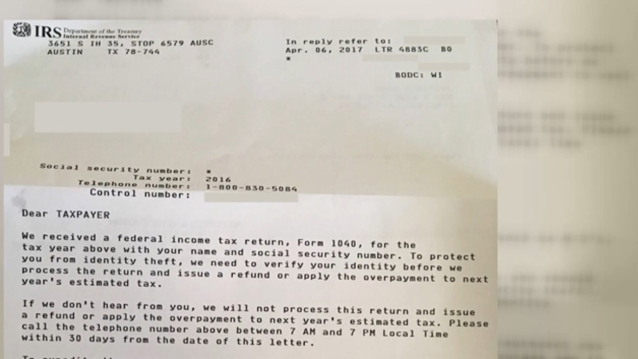 Irs Letter 4883C ~ Thankyou Letter