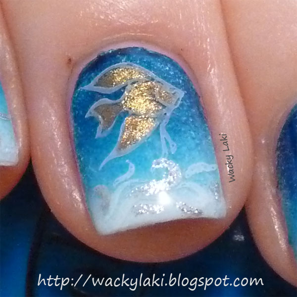 Wacky Laki: Sunday Stamping using Multiple Stamps Over a Gradient